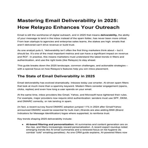Mastering Email Deliverability in 2025_ How Relayzo Enhances Your Outreach.docx