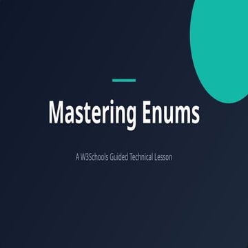 Mastering Enums - A Programming Guide for Students | PPTX