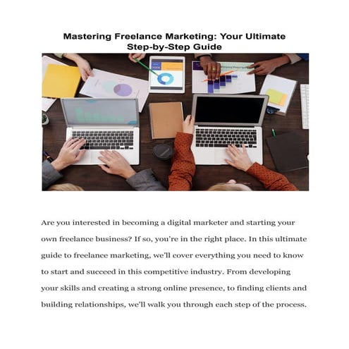 Mastering Freelance Marketing: Your Ultimate Step-by-Step Guide | PDF