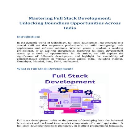 Mastering Full Stack Development.pdf | Web Development | Internet