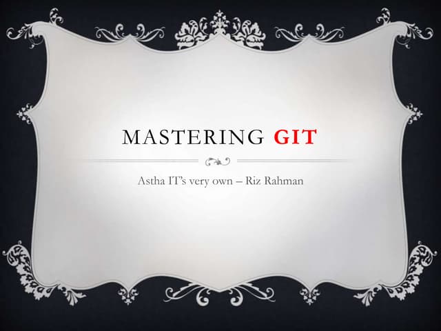 Mastering Git Pptx Programming Languages Computing 3156