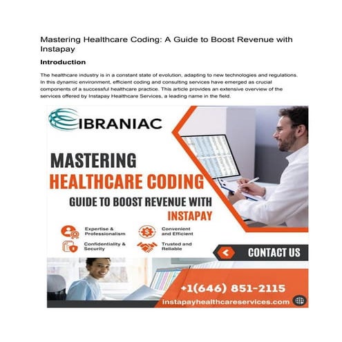 Mastering Healthcare Coding A Guide To Boost Revenue With Instapapdf
