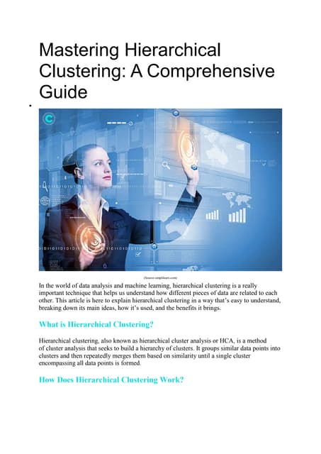 Mastering Hierarchical Clustering: A Comprehensive Guide | PDF Mastering Hierarchical Clustering: A Comprehensive Guide | PDF