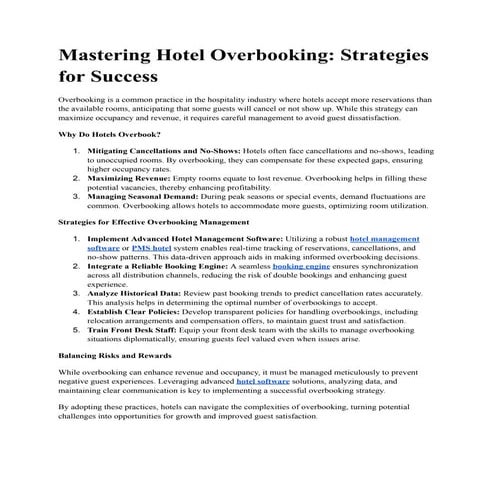 Mastering Hotel Overbooking: Strategies for Success.pdf
