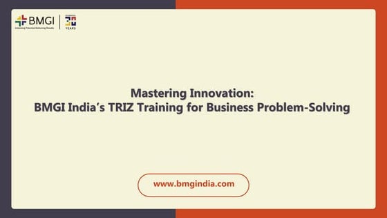 Mastering Innovation TRIZ Training for Effective Problem-Solving .pdf