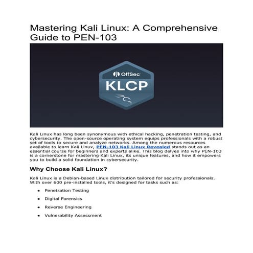 Mastering Kali Linux_ A Comprehensive Guide to PEN-103.docx