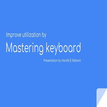 Mastering Keyboard Ppt