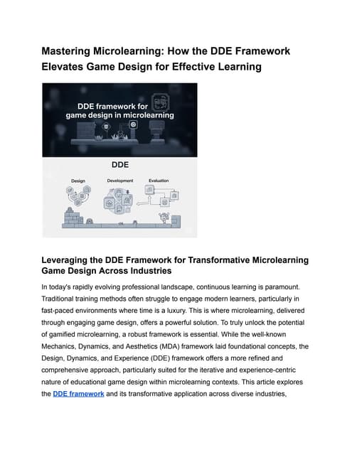 Gamification Meets Microlearning Platform_ Understanding the DDE ...