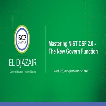 Mastering NIST CSF 2.0 - The New Govern Function.pdf