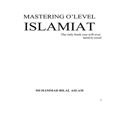 o'level islamiyat book | PDF