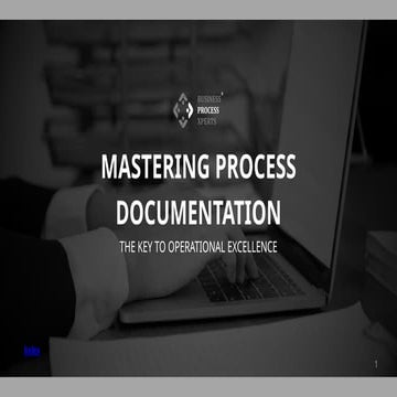 Mastering Process Documentation: Streamline, Standardize, and Scale | PPTX