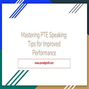 Mastering PTE Speaking | PPTX