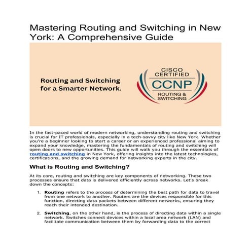 Mastering Routing and Switching in New York_ A Comprehensive Guide.docx