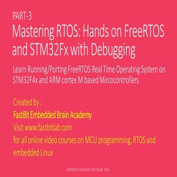 Part 3 Mastering Rtos Freertos And Stm32fx With Debugging Ppt 5750