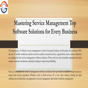 Mastering Service Management Top Software Solutions for Every Business.pptx