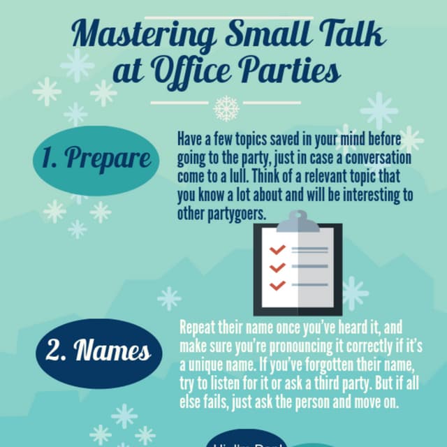 Mastering small talk at office parties | PDF