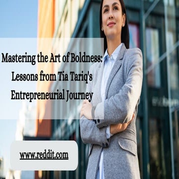 Tia Tariq's remarkable achievement in the corporate world is a ...
