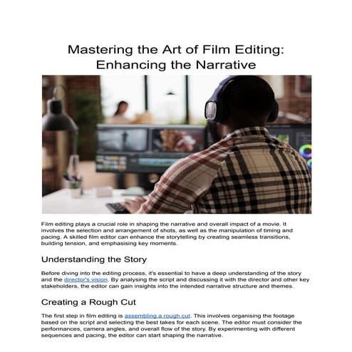 Mastering the Art of Film Editing - Enhancing the Narrative.pdf