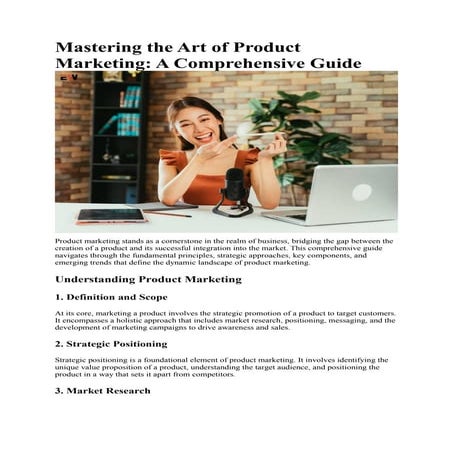 Mastering the Art of Product Marketing: A Comprehensive Guide ...