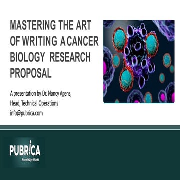 Mastering the Art of Writing a Cancer Biology Scientific Research ...