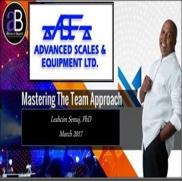 Mastering the team approach a dvance scales - mar2017 | PPTX