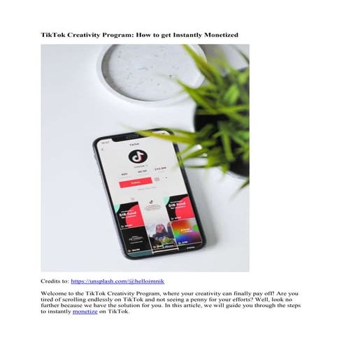 TikTok Creativity Program: How to Get Instantly Monetized.docx
