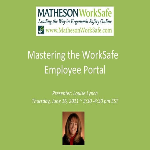 Mastering the Worksafe Employee Portal | PPT