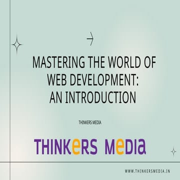 Mastering the World of Web Development An Introduction.pptx