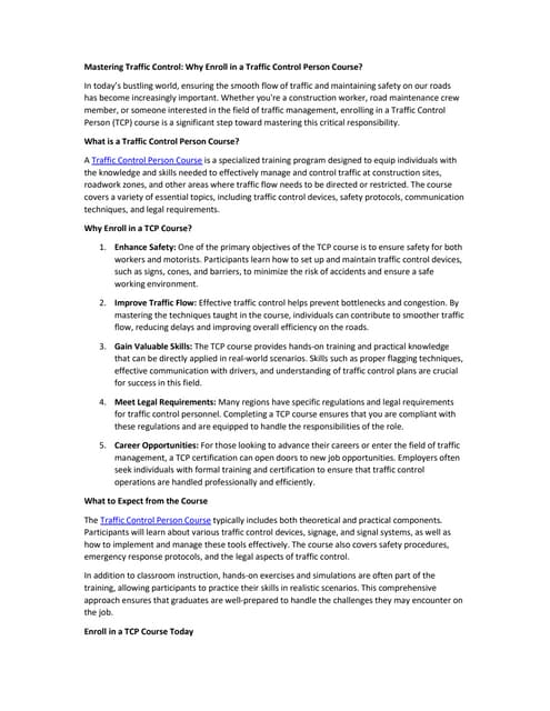 Mastering Road Safety The Importance of a Traffic Control Person Course.pdf