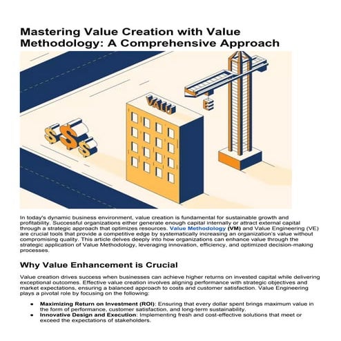 Mastering Value Creation with Value Methodology_ A Comprehensive ...