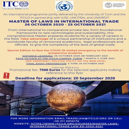 Bashar Malkawi, Master in international trade law promo, University of ...