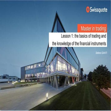 Master in trading, lesson 1: "The basics of trading and knowledge of ...