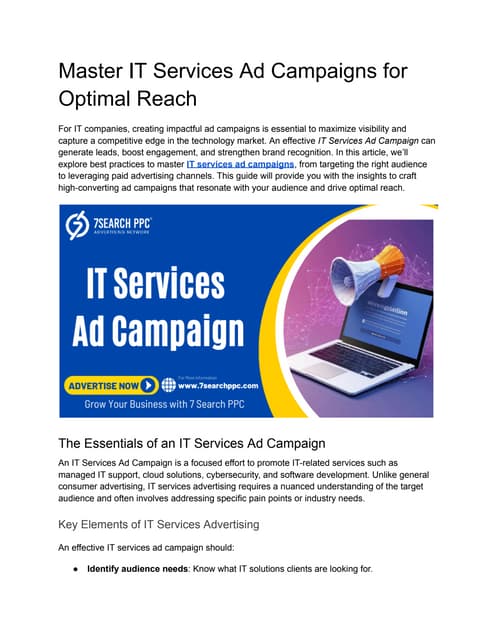 IT Services Ads_ Tips for Cost-Effective Campaigns.pdf