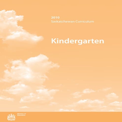 Sask. Kindergarten Curriculum | PDF