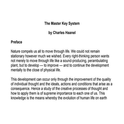 Master key system preface | PPT