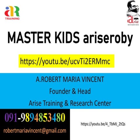 Master kids ariseroby | PPT