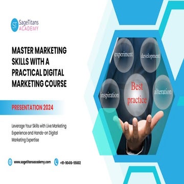 Master Marketing Skills with a Practical Digital Marketing Course.pdf | Marketing and ...