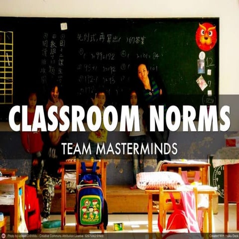 Masterminds classroom norms | PPTX