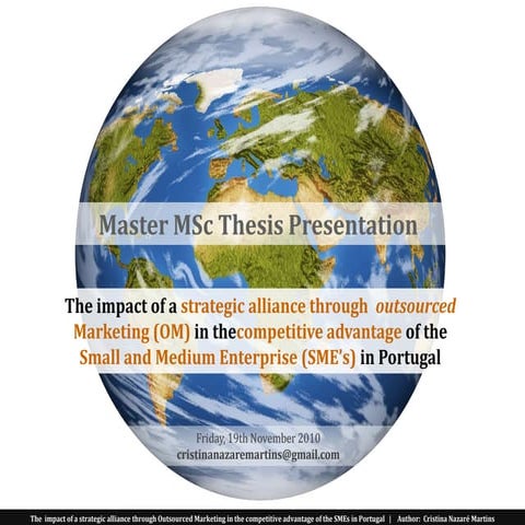 Master MSC thesis presentation cristina_nazaremartins_19nov2010_eng version | PPTX | Small and ...