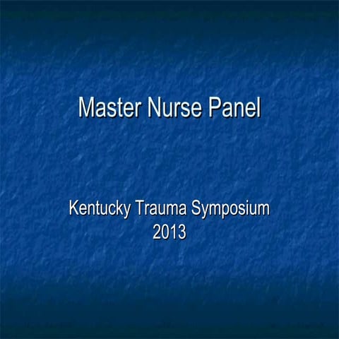 Golden Hours of trauma patients | PPT