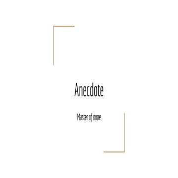 Anecdote | PPTX