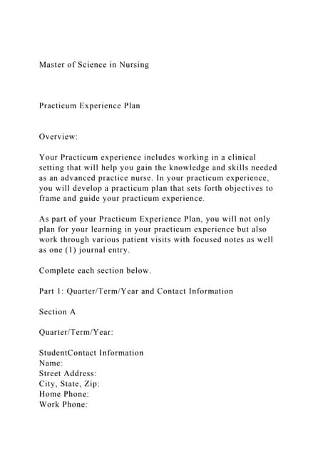 FIELD EXPERIENCE SITE INFORMATION FORMStudent Name Studen.docx | Professional School ...