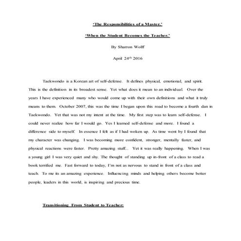 What is a Master mean to me | DOCX