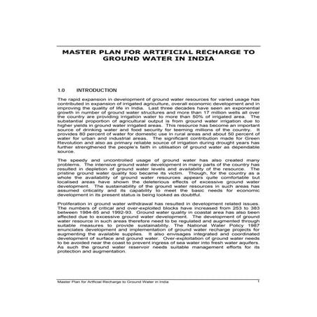 Master plan final 2002 | PDF