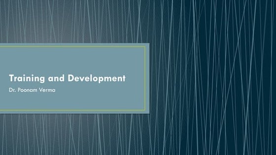 Training & development | PPTX