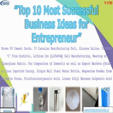 Top 10 Most Successful Business Ideas for Entrepreneur. | PPT