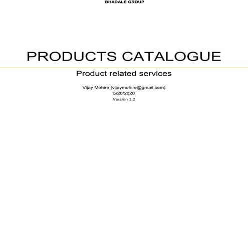 Master products catalogue v1.2 | PDF | Technology Industry | Industries