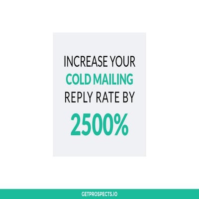 How to increase your cold mailing reply rate? | PPT