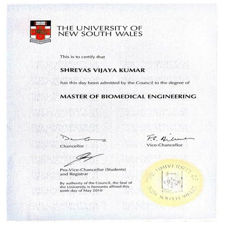 Shreyas V Kumar Masters 1 | PDF