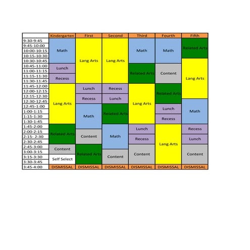 Master schedule EES 2017-2018 | PDF | Homework and Study | Education